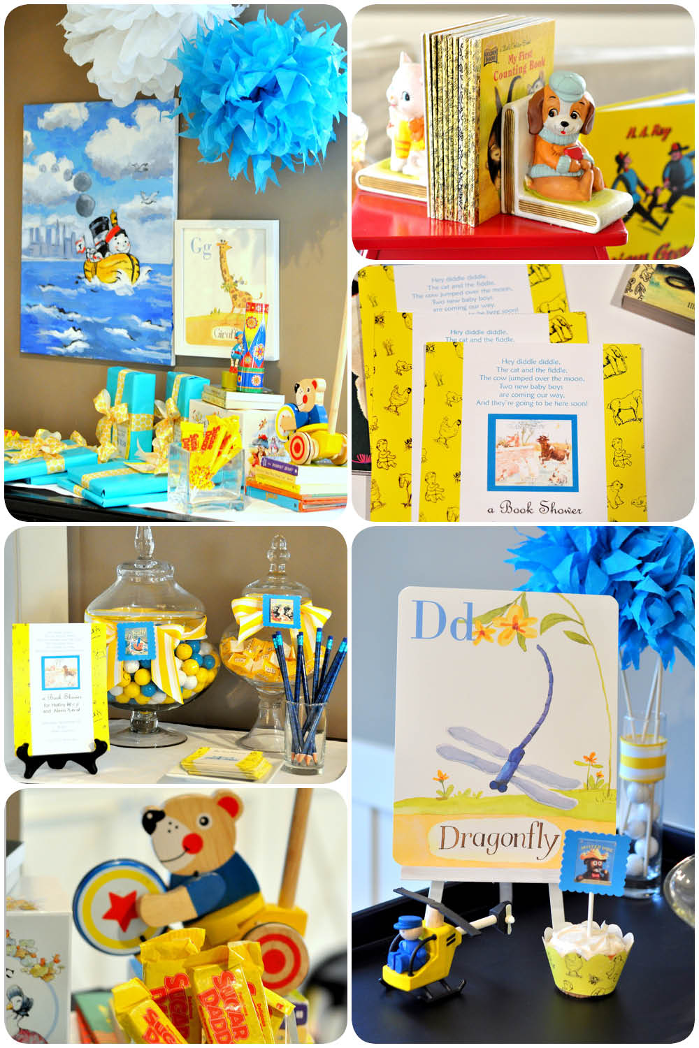 Golden Books Baby Shower (+ Free Printables!) | Pizzazzerie